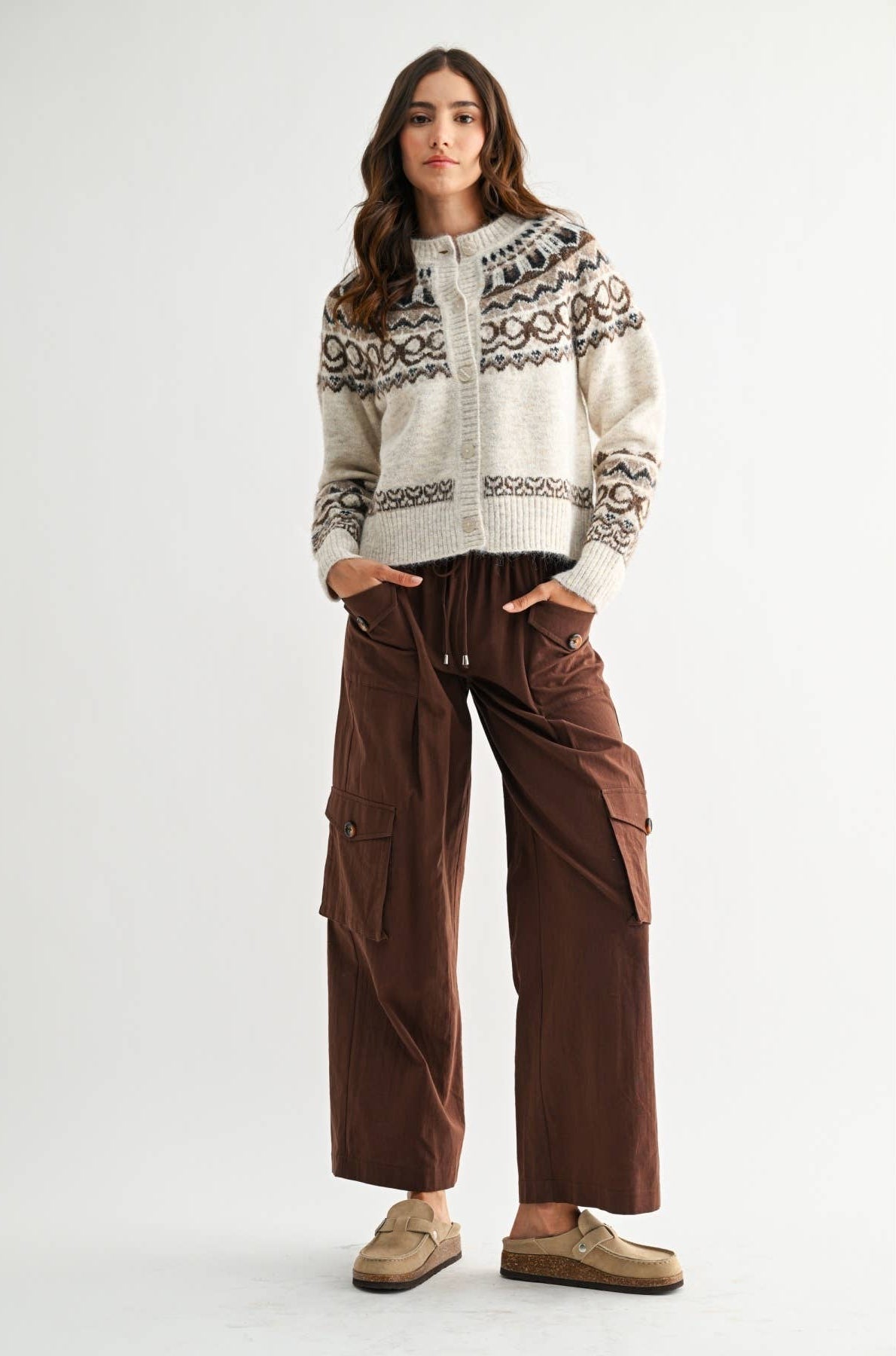 Sasha Nordic Sweater Cardigan – Blush by CVDesigns